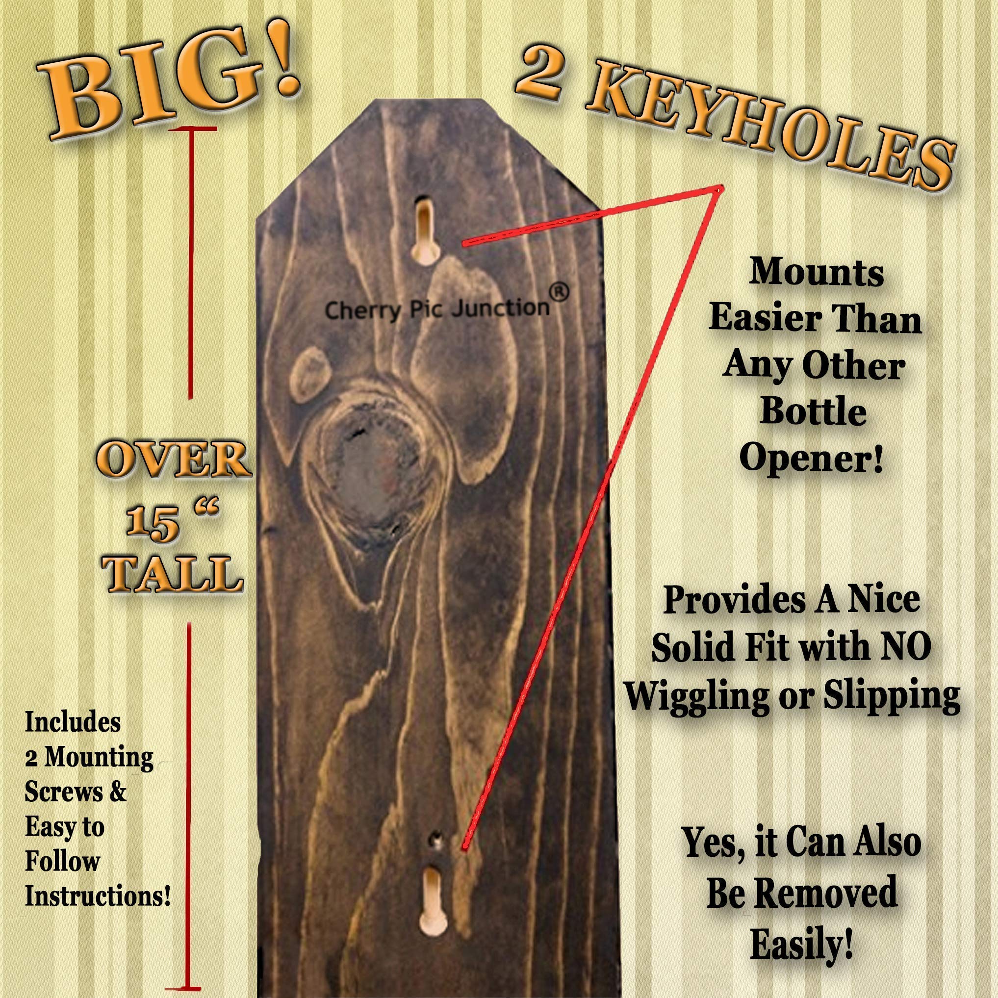 Back the Blue - Law Enforcement - Bottle Opener and Cap Catcher - Handcrafted by a Vet - 100% Solid Pine 3/4" Thick - Unique Rustic Sign, Wall Mounted - Thin Blue Line - Police - Great Gift