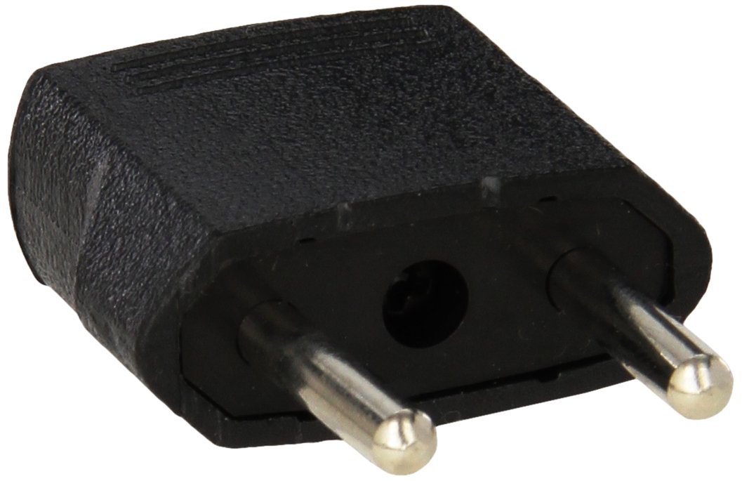Ckitze 6-Pack Round American to European Outlet Plug Adapter