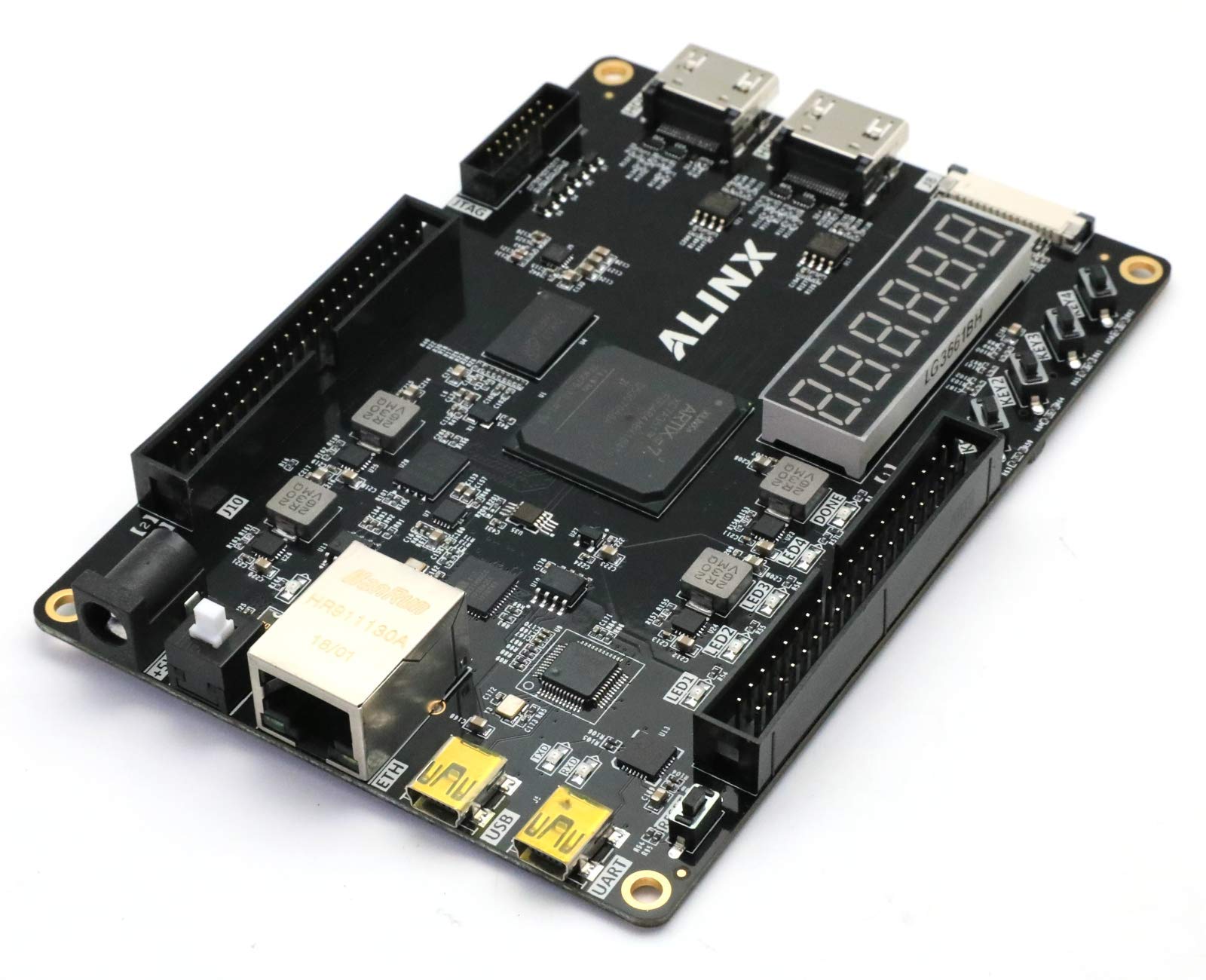 ALINX Brand XILINX A7 FPGA Development Board Artix-7 XC7A35T Ethernent HDMI PFC (FPGA Board with DA Module)