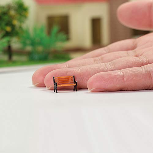 YZ150 10pcs Park Benches Model Train 1:100 Bench 1.31cm or 0.51inch Chair Settee TT Railway Layout New