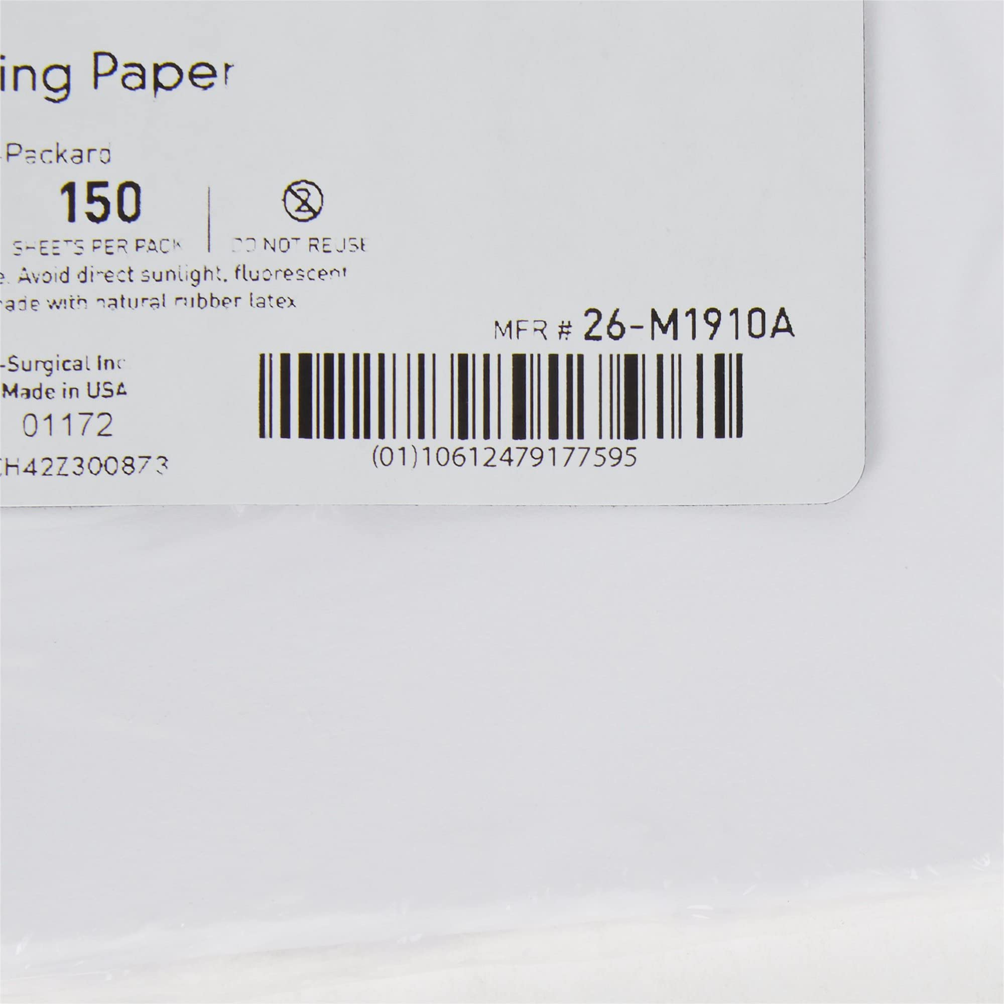 McKesson Fetal Monitoring Paper, Red Grid Thermal Paper, 6 in x 47 ft, 150 Count, 1 Pack