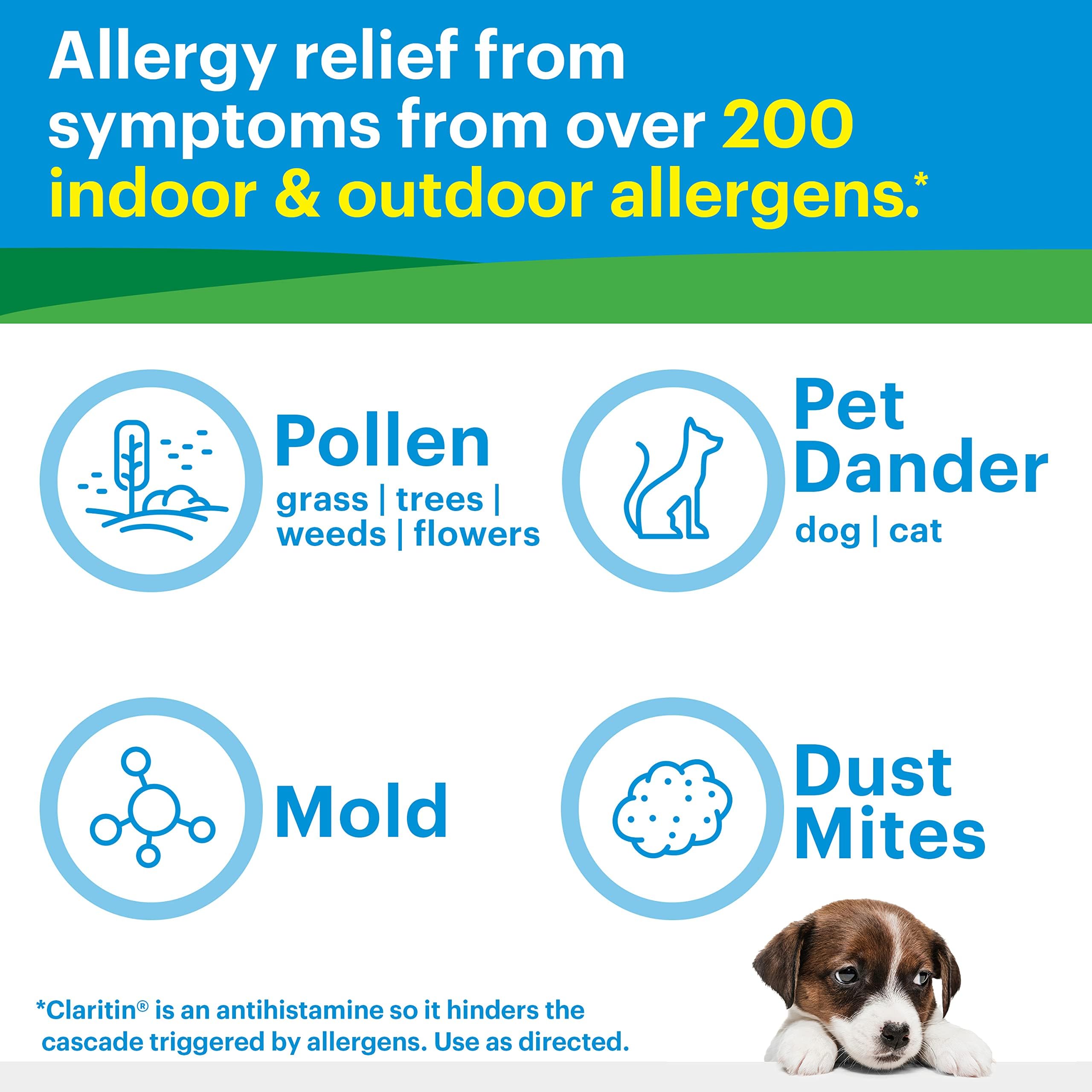 Claritin 24 Hour Allergy Relief - Grape Flavored - Non Drowsy Liquid Antihistamine for Kids, Dye, Alcohol, and Sugar Free Medicine For Children 2 Aged Years and Older
