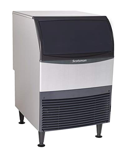 Scotsman UN324A-1 Nugget-Style Ice Maker with Bin, 80-Pound Capacity, Stainless Steel, 115-Volts, NSF