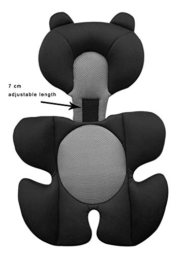G Ganen Baby Comfort Support Cushion Stroller and Seat Comfort Cushion Insert Liner (Black Bear)