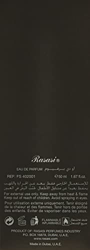 RASASI Fattan Pour Homme for Men Eau de Parfum Spray, 1.7 Ounce