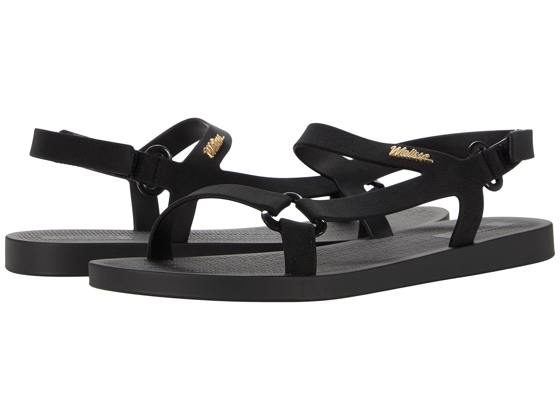 Melissa Shoes Sun Downtown Black/Black 7 M