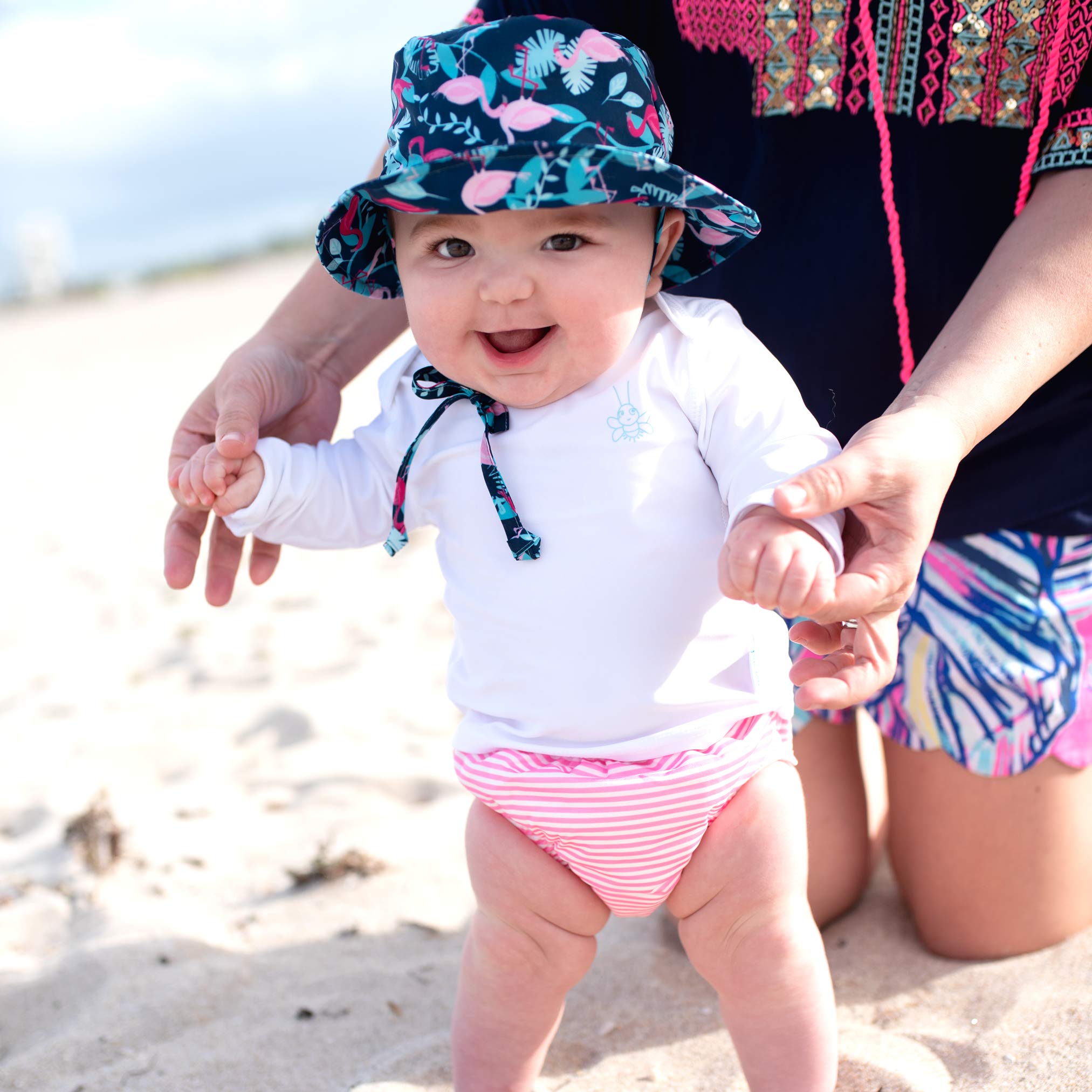 i Play Girls Swim Diaper Pink Pinstripe - 24 Months