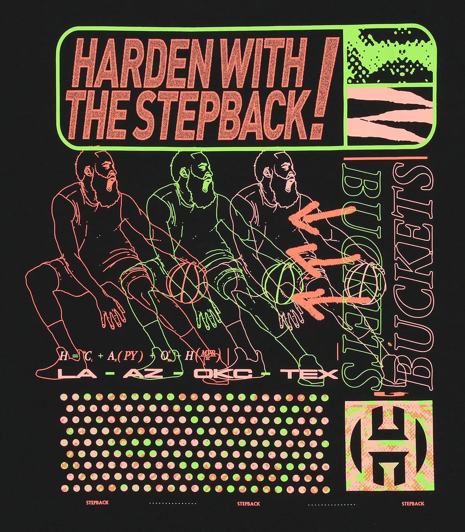 adidas Men's Harden Stepback Black X-Large
