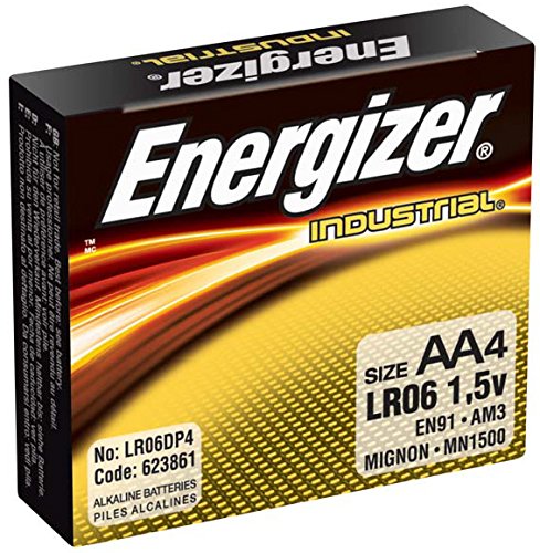 Energizer Industrial AA Alkaline Batteries, 24 Count (Pack of 6)