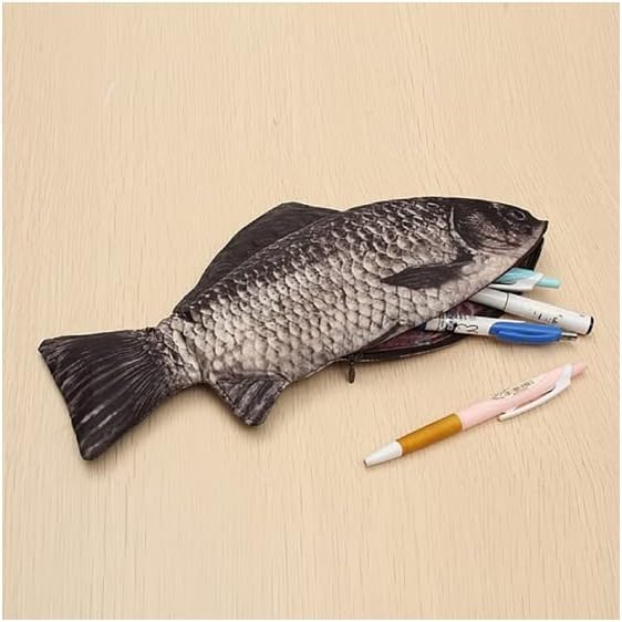 Rosojodg 1Pc Pencil Box Pen with Zipper Realistic Case Pouch Shape Fish Bag Pen Pencil Make-up Office and Stationery Pen, Pencil and Marker Cases