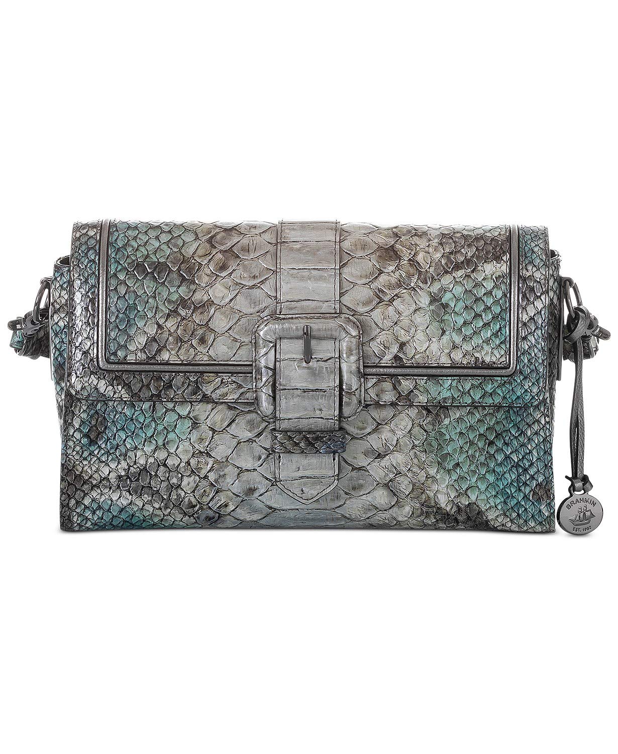 BRAHMIN Lana Folkand Leather Shoulder Bag