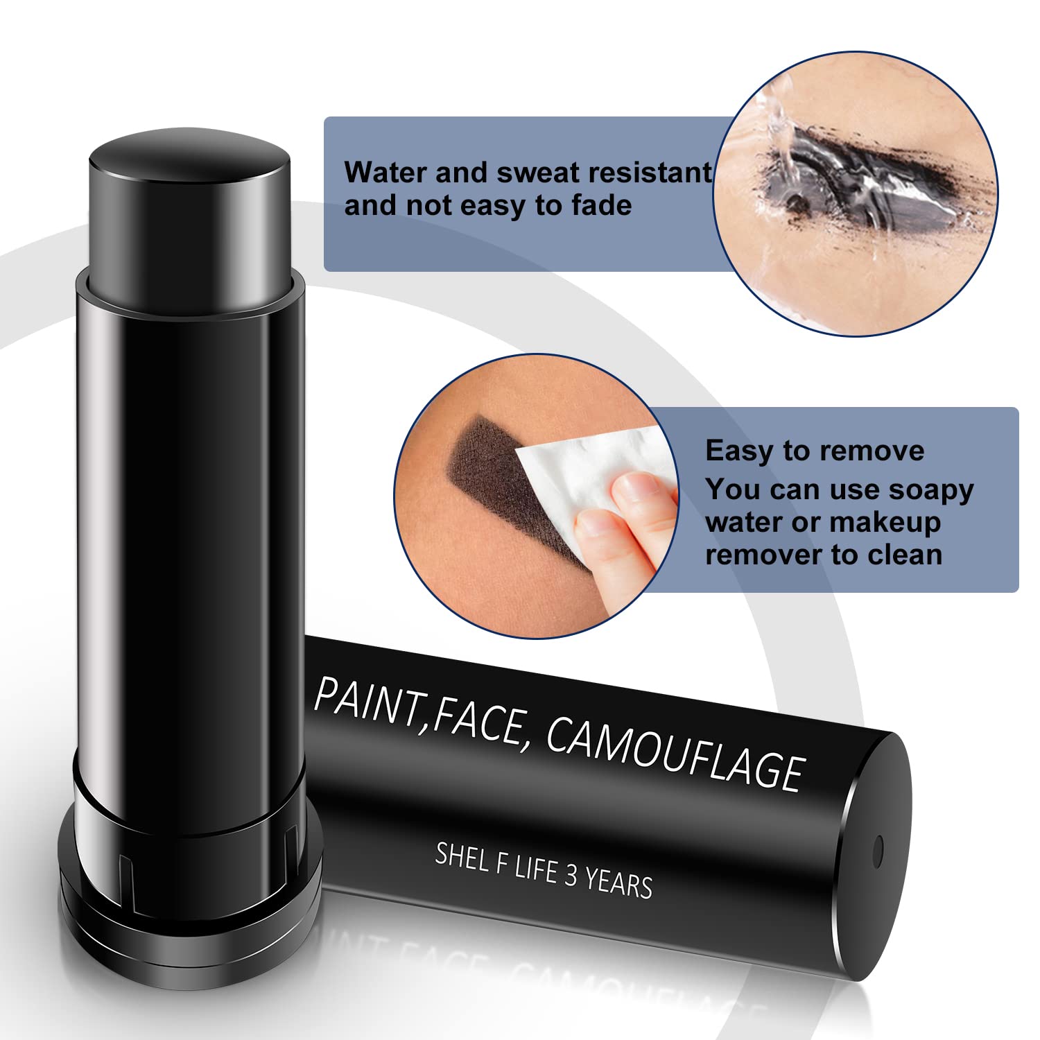 4PCS Eye Black Stick for Baseball Softball Lacrosse football Sports Eyeblack Face Paint