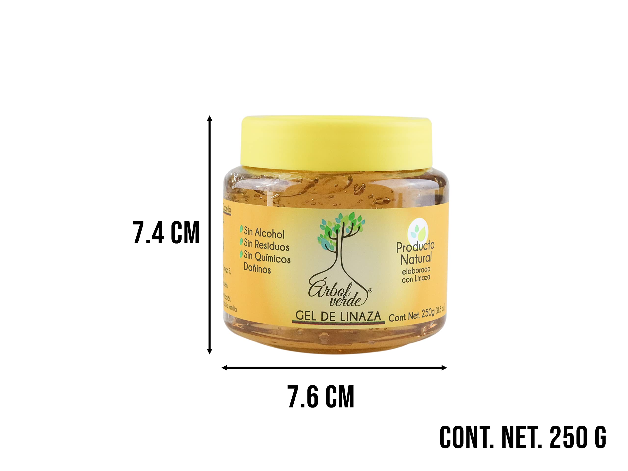 Linseed Hair Gel (8.8 oz) - Natural products- Fights Hair Loss - No alcohol, No sulfates, No Parabens, No Silicon