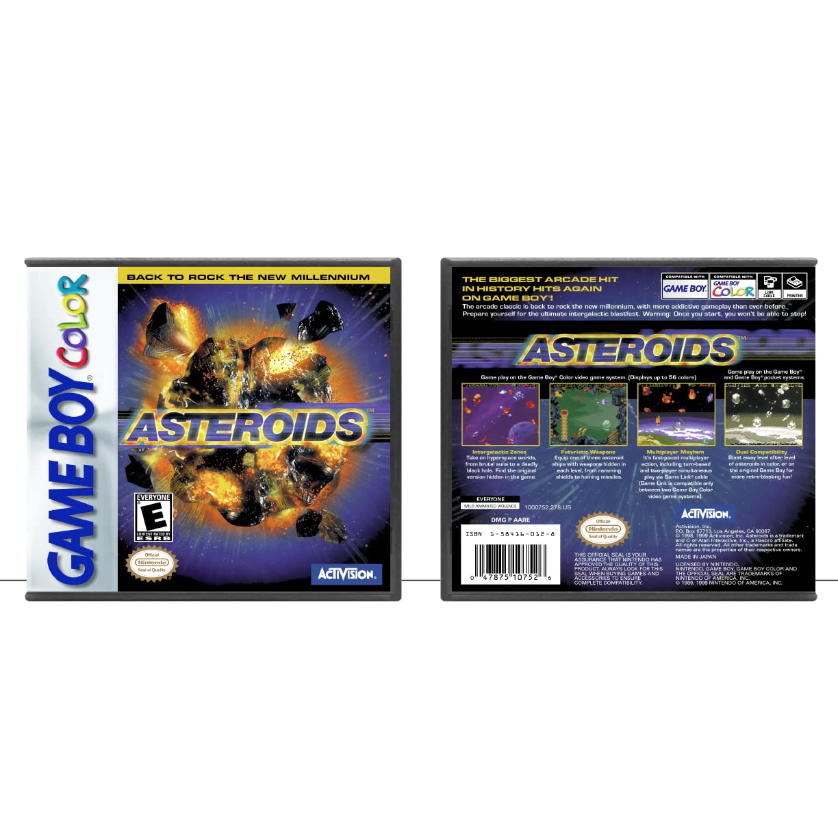 Asteroids | (GBC) Game Boy Color - Game Case Only - No Game