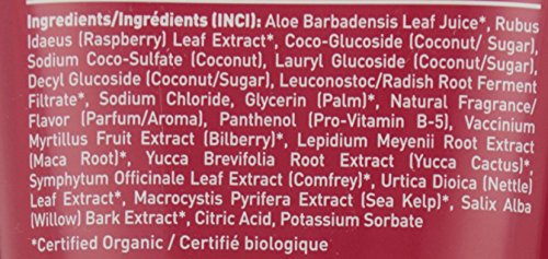 Desert Essence Organics Shampoo for Shine Enhancing, Red Raspberry 8 oz.