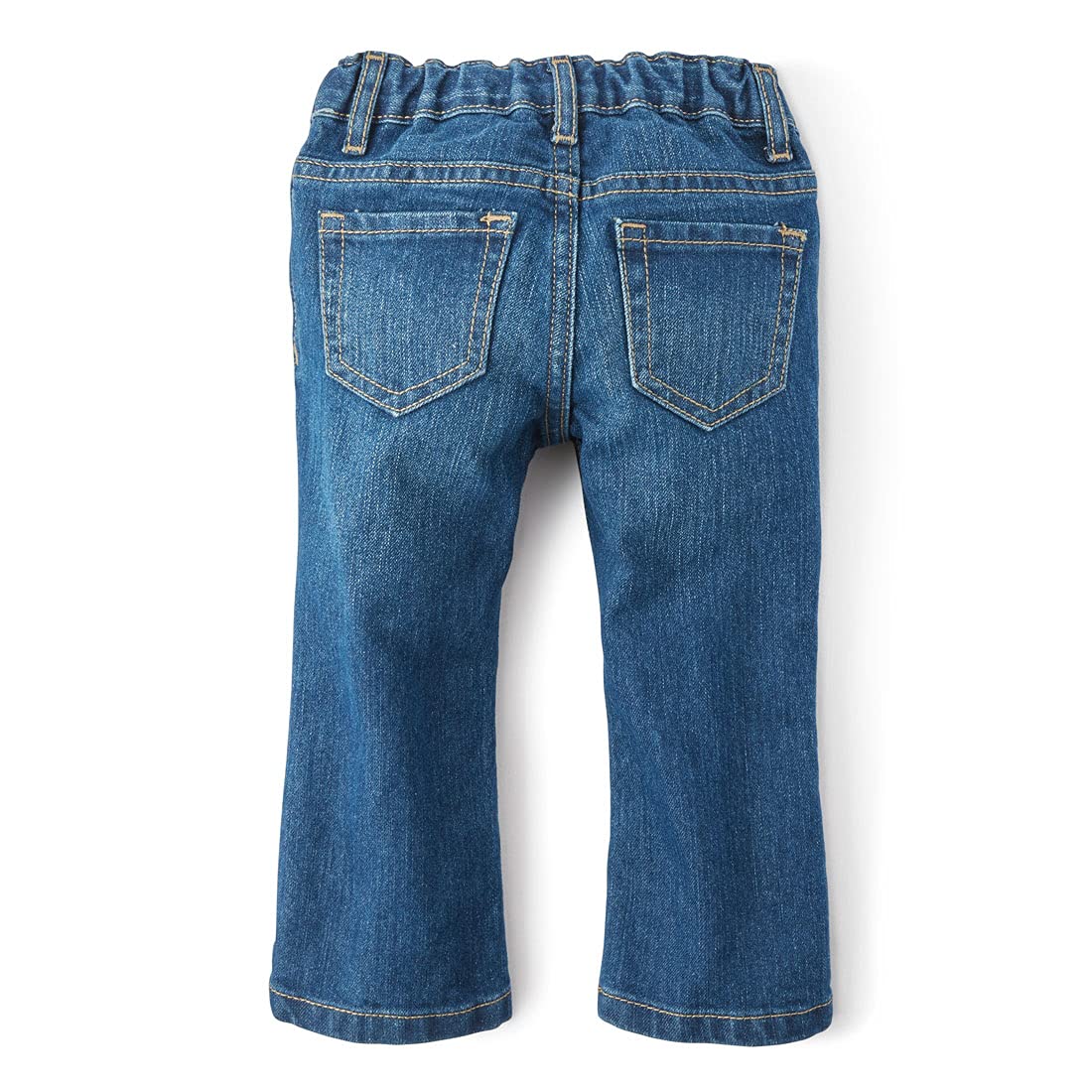 The Children's Place Baby Girls and Toddler Girls Basic Bootcut Jeans, Indigo Stone, 3T