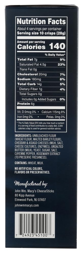 Macys Cheese Crisp Asiago Chdr