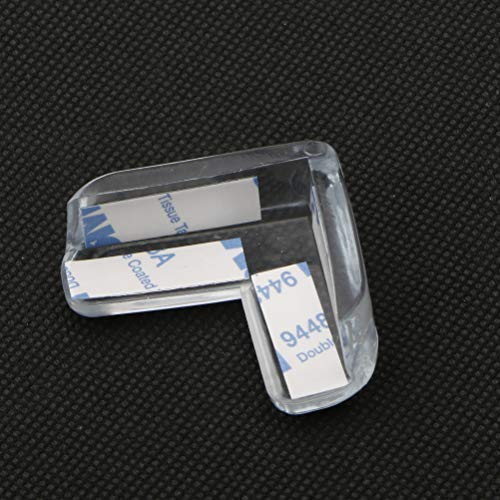 Pxyelec Clear Corner Guards, Corner Protectors, Furniture Tables & Sharp Corners Edge Safety Bumpers, for Child Head Injuries Corner Guards Anti-Collision Angle with Adhesive Gel Pack of 20