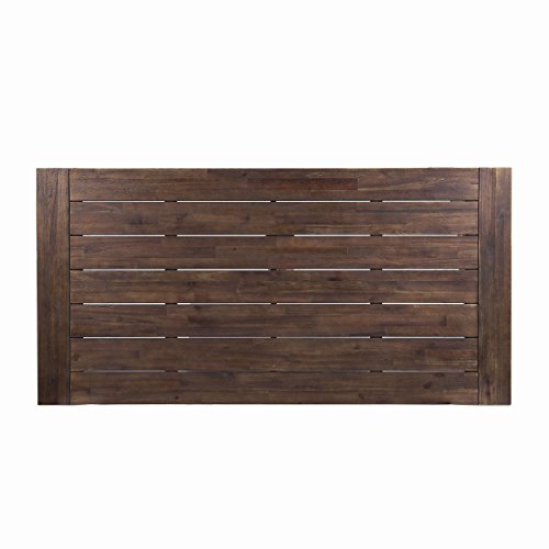 GDFStudio Cytheria Indoor Farmhouse 3 Piece Acacia Wood Picnic Set Finish Frame, Sandblast Dark Brown + White Rustic Metal