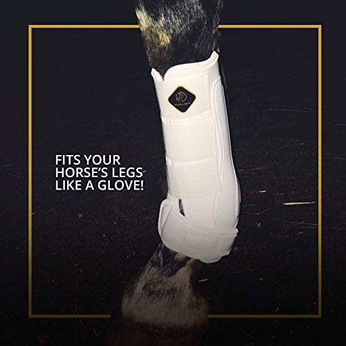 Kavallerie PRO-K Support Boots for Horses - Maximum Protection & Rehabilitation from Injuries & Strains of Flexor Tendon Region for Training, Jumping, Riding, Eventing