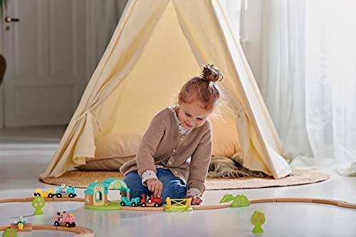 BRIO 32277 Mickey Mouse Train Set - Wooden Railway Adventure | FSC-Certified Wood | Magnetic Couplings | Skill Development Toy | Ideal Gift for Kids