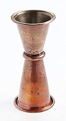 American Metalcraft ACJ2 Antique Copper Jigger, 0.5 oz. x 0.75 oz.