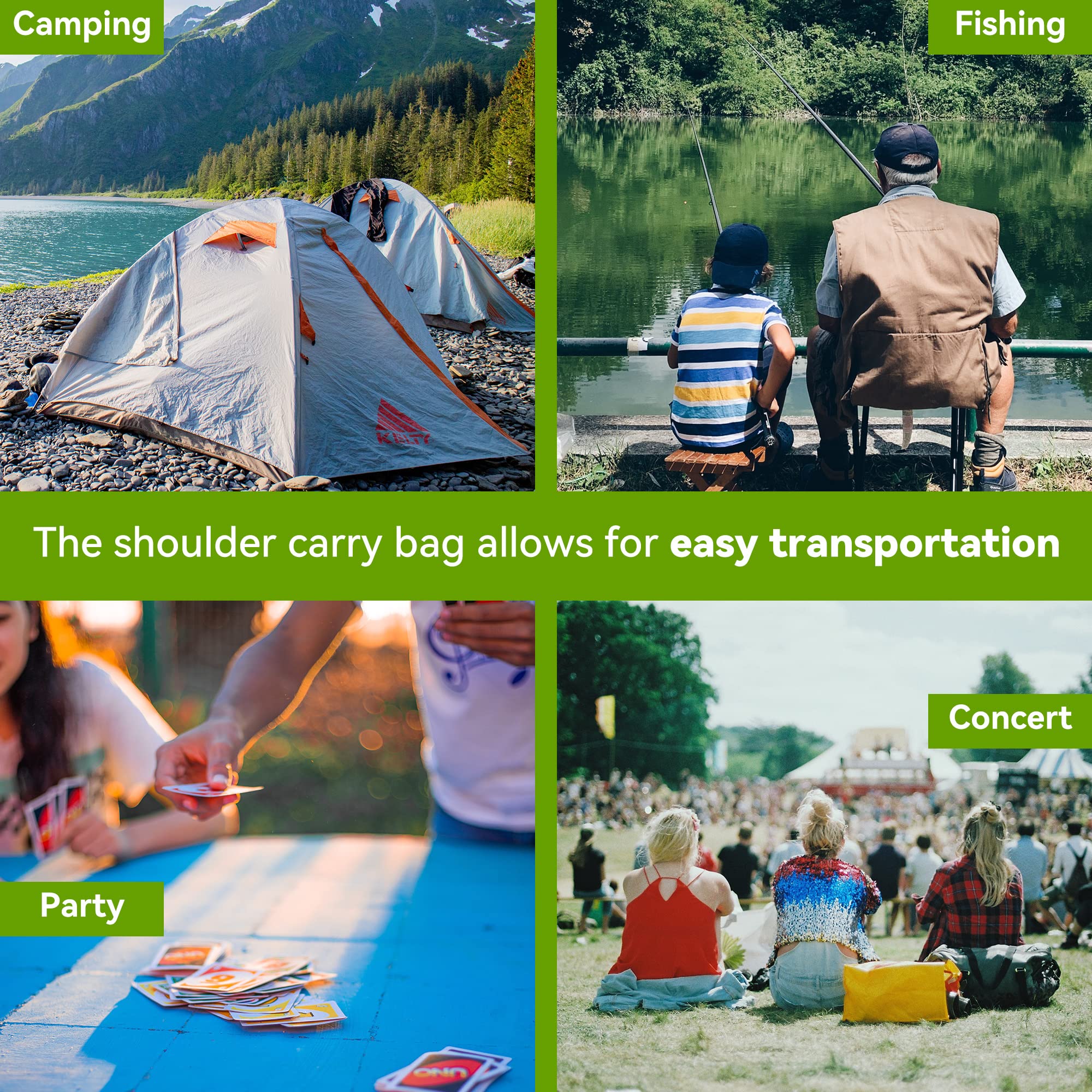 ABSCONDO Camping Table, Portable Folding Camp Table, Camping Tables That Fold Up Lightweight, Aluminum Beach Table for Camping Hiking Backpacking Outdoor Picnic (XL)
