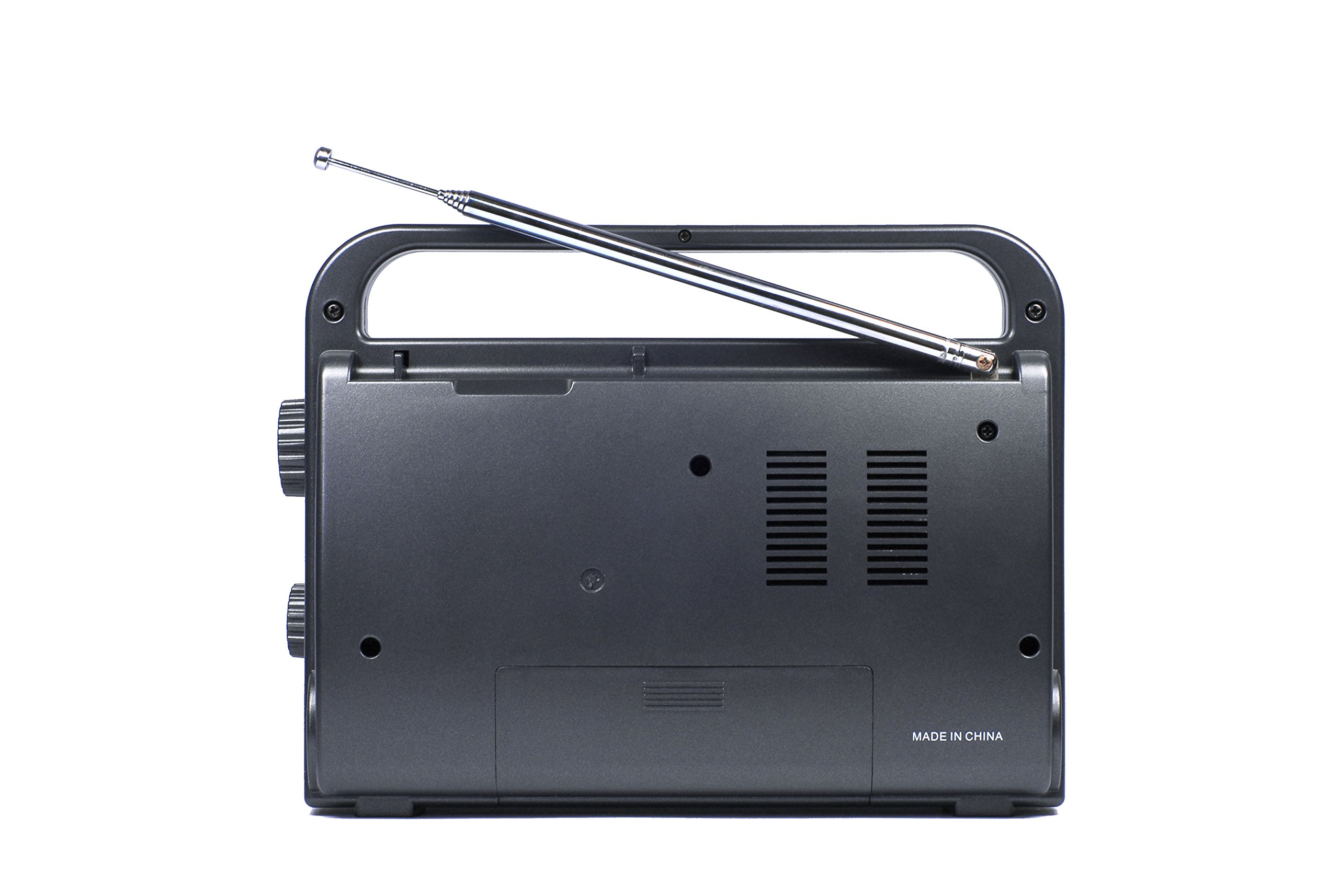 Kaito KA390 Portable AM/FM Shortwave NOAA Weather Radio with LED Flashlight, Color Black