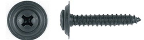 Clipsandfasteners 100 8x1" Phillips Oval #6 Head Wash Countersunk Trim Screws