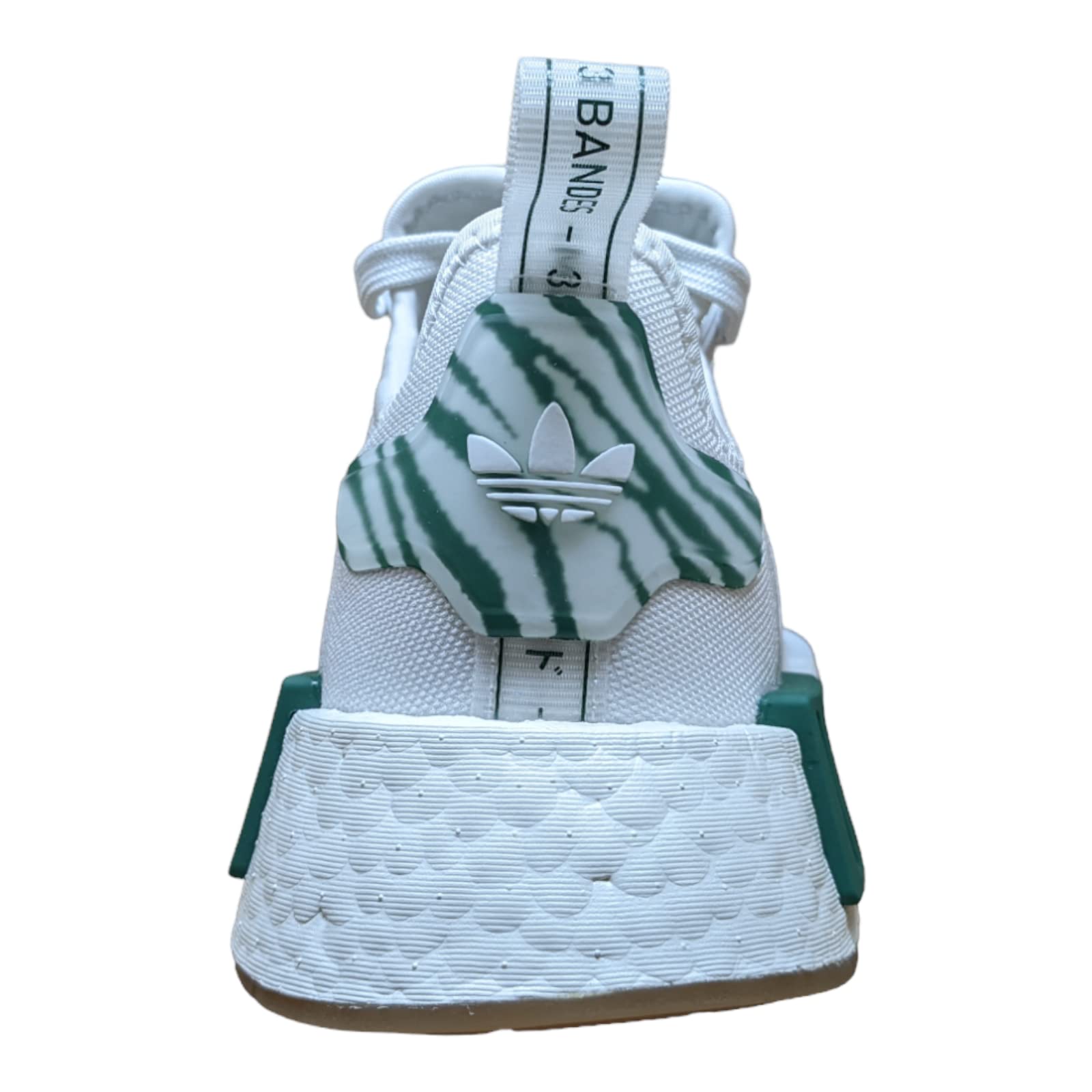 adidas Women's NMD_R1 Sneaker (White/Forest Green, 8)