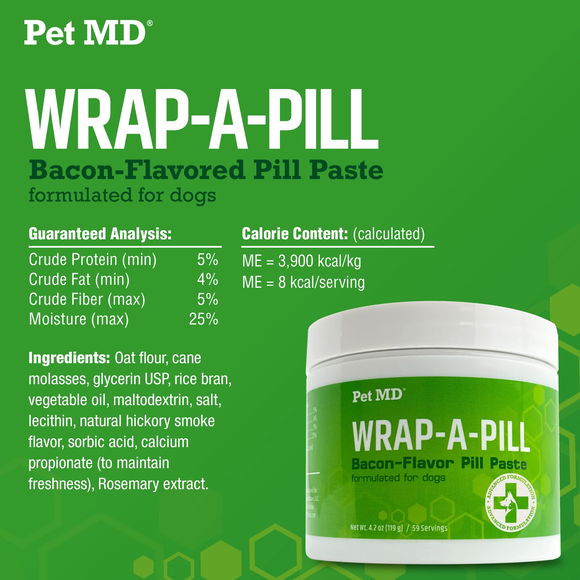 Pet MD Biotic Probiotic Powder & Wrap A Pill Bacon Flavor Pill Paste