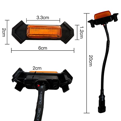 4Pcs LED Grille Light Kit Compatible for 2016-2021 Toyota Tacoma SR5 Crew Cab Pickup 4-Door (Amber) US SHIP