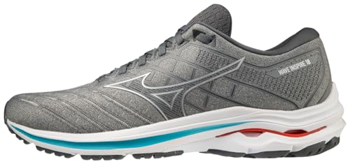 Mizuno Men’s Wave Inspire 18 Running Shoes, Ultimate Grey-Silver, 10.5