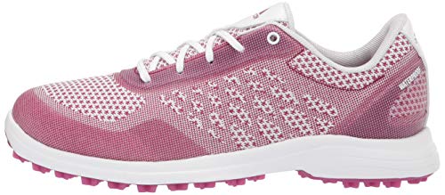 adidas womens Fx4060 Golf Shoe, Ftwr White/ Power Berry/ Ftwr White, 7.5 US