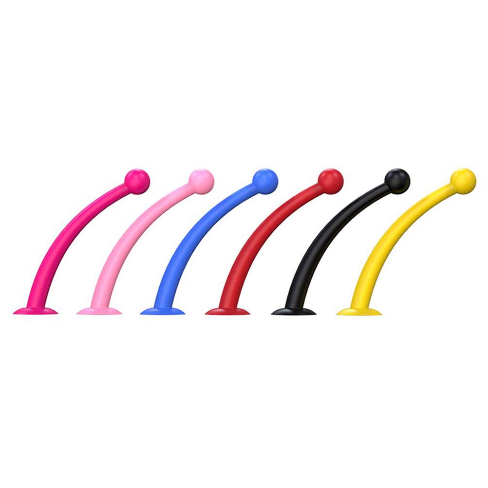 Abaodam 1 Pair Helmet Silicone Suction Cup Tentacles Antenna Sucker Tentacles Accessories (Pair of Black Tentacles) Bike Part and Accessories