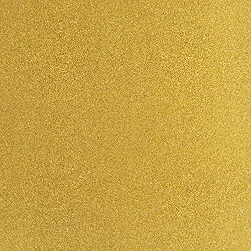 TooMeeCrafts 12 Inches by 12 Inches Glitter Cardstock, Gold Color,Pack of 10