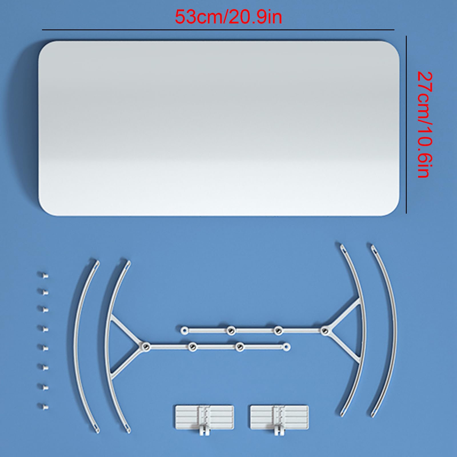 Ac Vent Deflector, Air Conditioner Deflector for Window Units, Vent Air Deflectors, Made of PVC Easy to Install, Freely Cut, White