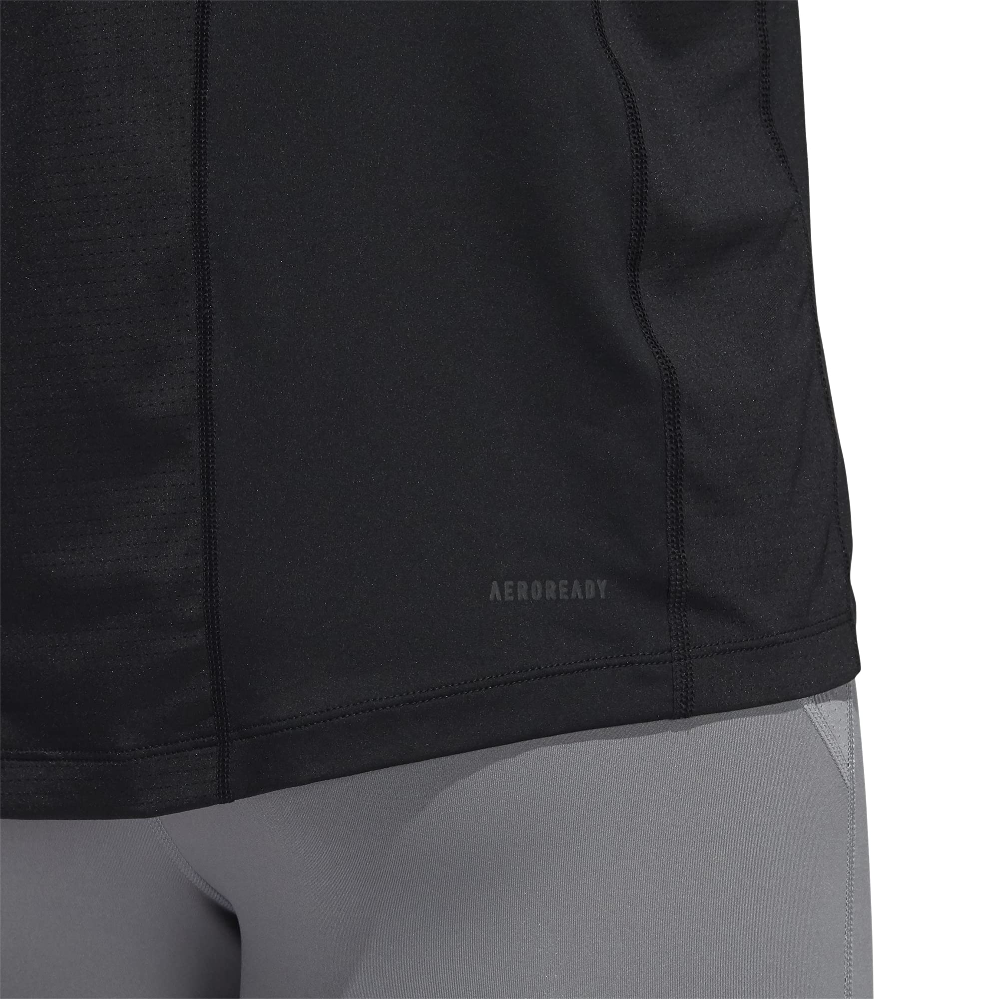 adidas mens TechFit 3-Stripes Long Sleeve French Terry Black Large