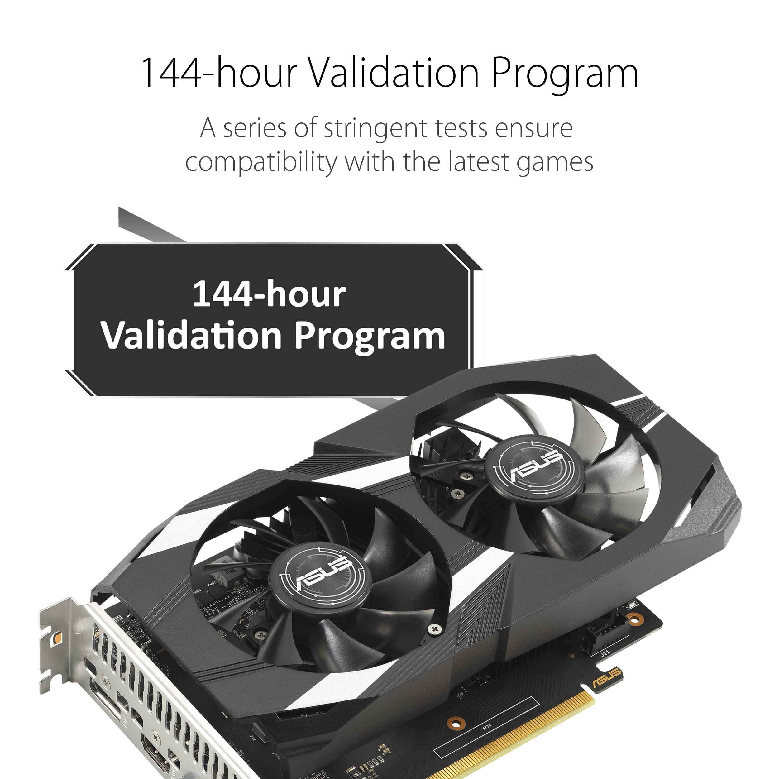 ASUS Dual GeForceĀ® GTX 1650 V2 OC Edition 4GB GDDR6 (PCIE 3.0, 4GB GDDR6 memory, HDMI 2.0b, DisplayPort 1.4a, DVI-D, IP5X Dust Resistant, Auto-Extreme)