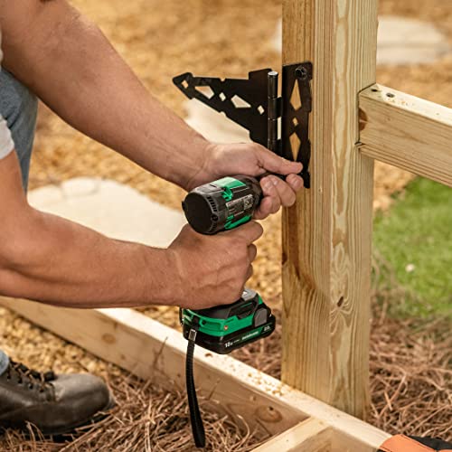 Metabo HPT 18V MultiVolt™ Cordless Triple Hammer BOLT Impact Driver Set, Power Impact Driver Kit with Case, 2 Lithium-Ion Batteries and Charger, 1/4-Inch Chuck, Compact LightWeight Power Tool, WH18DC