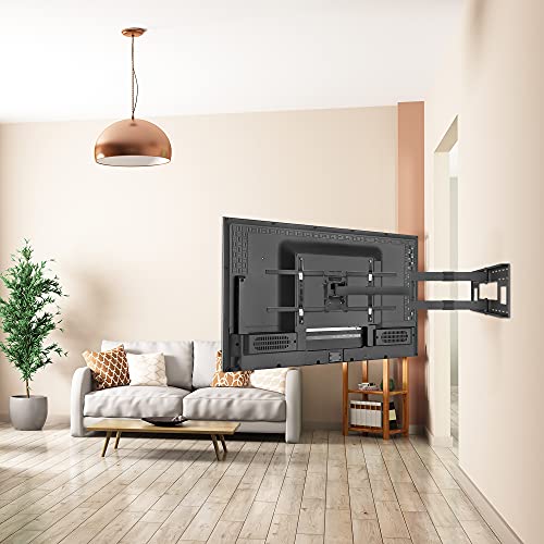 Mount-It! Long Arm TV Mount, Full Motion Wall Bracket with 40 inch Extension Articulating Arm, Fits Screen Sizes 42, 47, 50, 55, 60, 65, 70, 75, 80 Inch, VESA 800x400mm Compatible, Holds up to 110 lbs