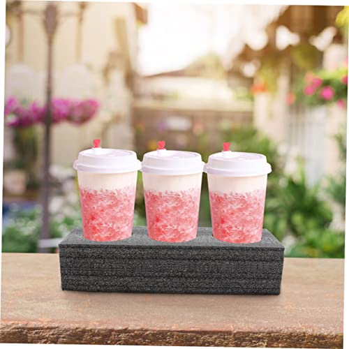 4pcs Milk Tea Drink Cup Holder Coffee Mugs Coffee Cup Drinks Foam Beverage Can Holder Coffee Mug Insulated Coffee Container Outdoor Cup Tray Drink Packing Carrier Bracket re-usable