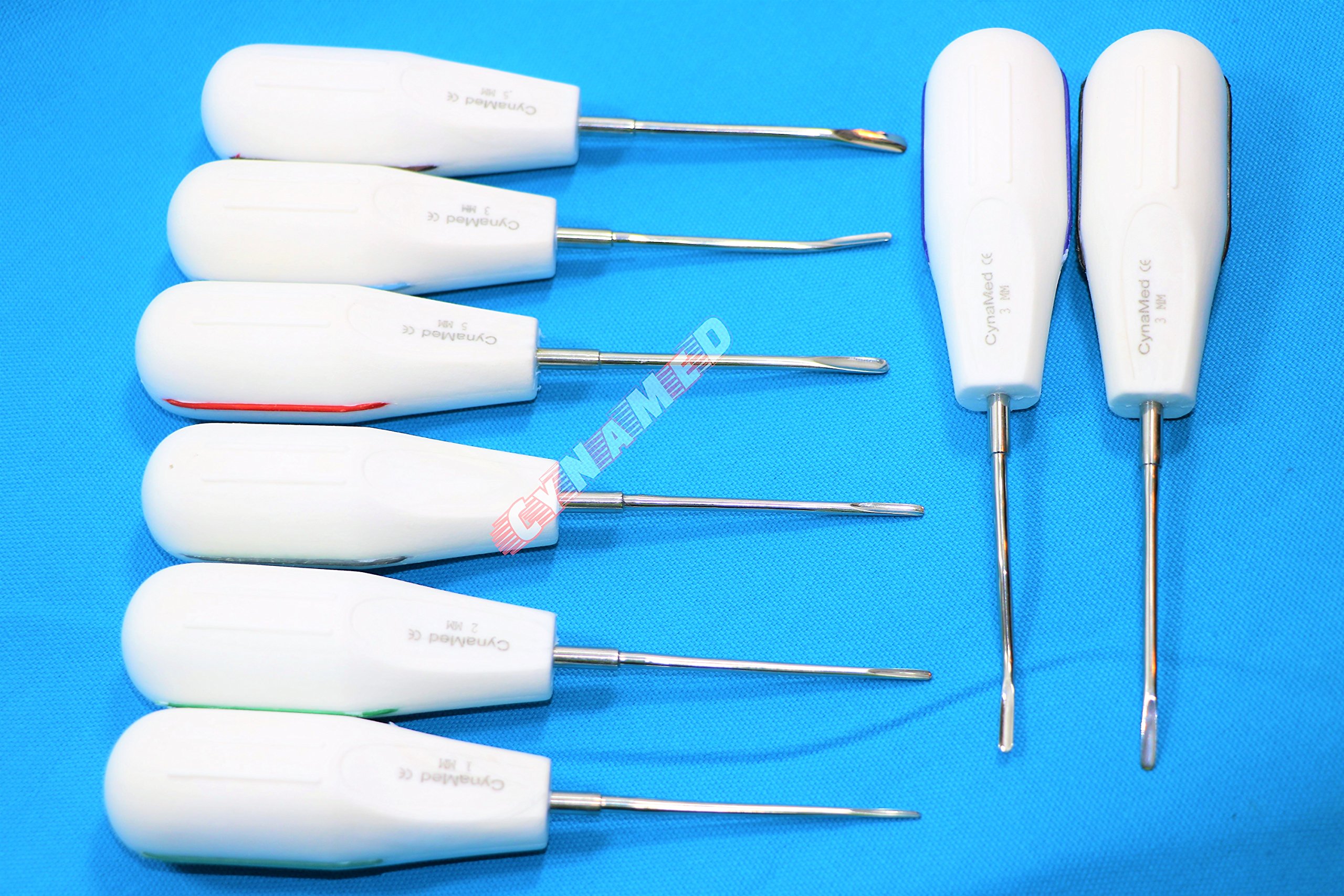 New Dental Luxating Elevators 8 Pcs Luxating Root Elevators Dental Instruments