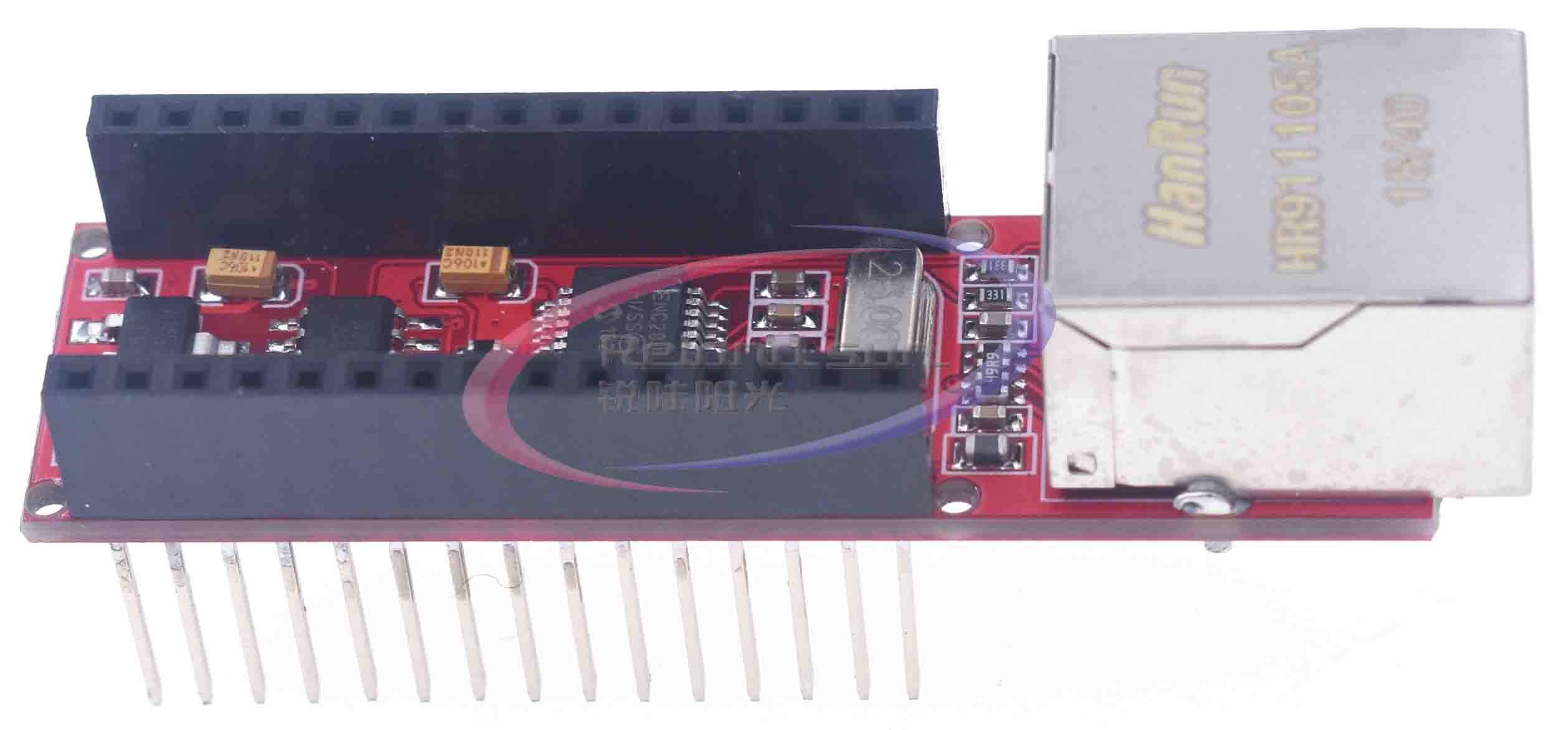 Reland Sung Nano V3 Ethernet Shield ENC28J60 Microchip HR911105A Ethernet Webserver Board Module for Arduino Nano 3.0