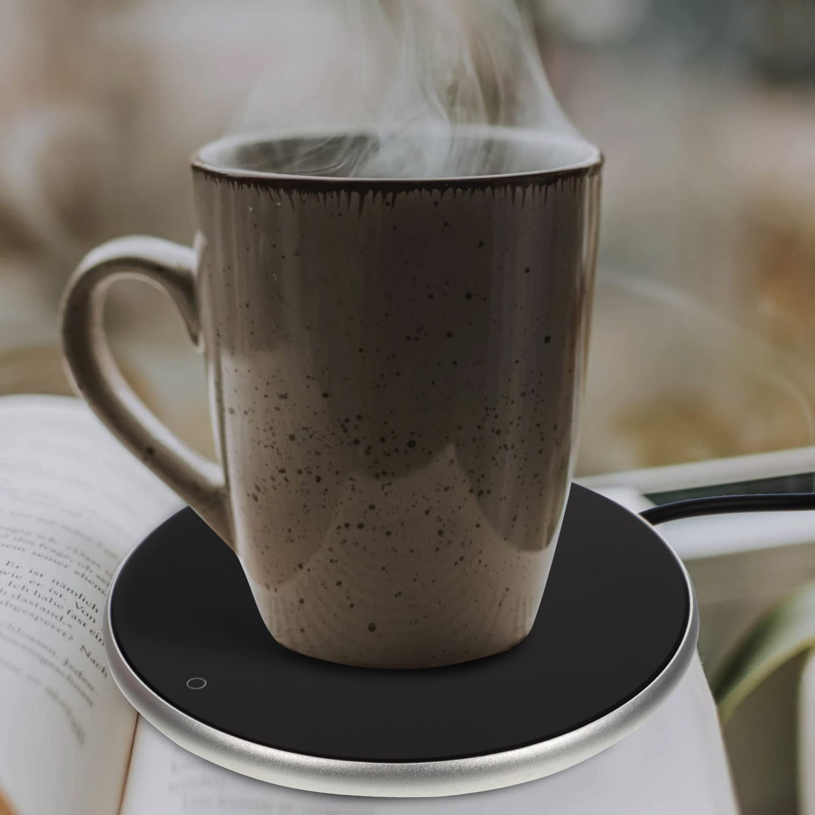 Luxshiny to Electric Tea Warm Beverage Reusable for Pad Mug Keep USB Metal Milk Home Warmer Water Chocolate Coffee Desktop Heater Mat Wax Candle Cups Coaster Plate Heating Machine Hot