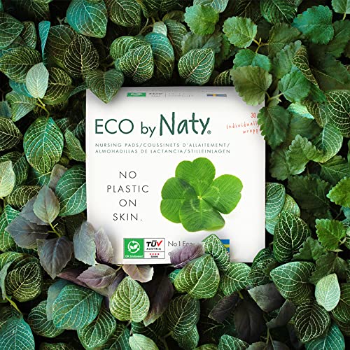 Eco by Naty Nursing Pads β Nipple Pads for Breastfeeding Mothers, Pregnancy and Postpartum, Made from Plant-Based Materials (30 Pads)