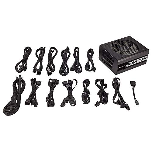 Corsair Enthusiast Series RM1000x, Fully Modular 80 Plus Gold 1000 Watt, EU Version