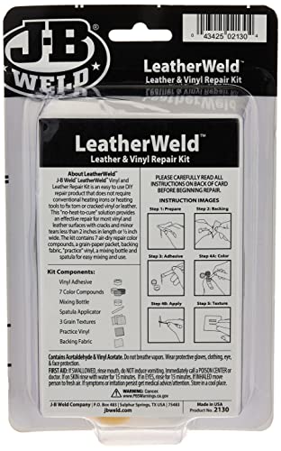 J-B Weld 2130 Vinyl and Leather Repair Kit, 2 fl. oz