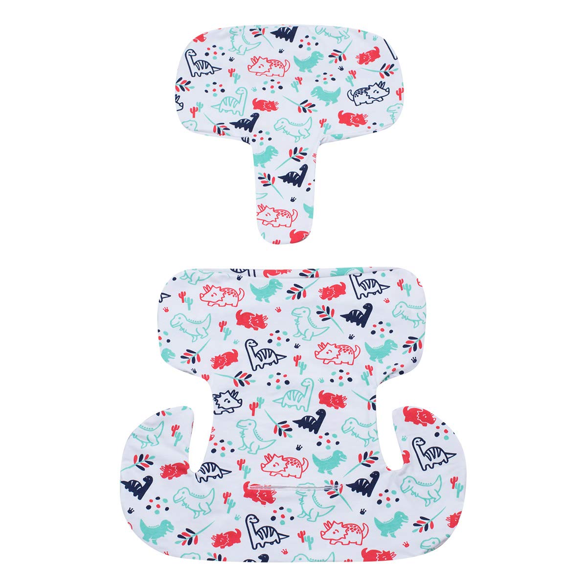 JYOKO Kids Cover Liner Made Cottton for car seat Compatible with Reducer Graco 4Ever (Dino Party)