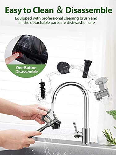Aeitto Cold Press Juicer, BPA Free Slow Juicer, Easy to Clean, Juicer Machines with Quiet Motor & Reverse Function, Masticating Juicer for Vegetable and Fruit